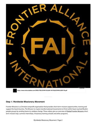 Worldwide missionary-movement | PDF