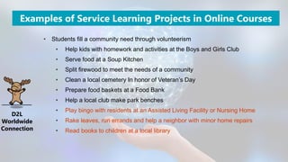 Creating Breath in Online Education Through Service Learning Projects ...