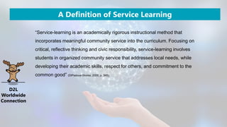 Creating Breath in Online Education Through Service Learning Projects ...