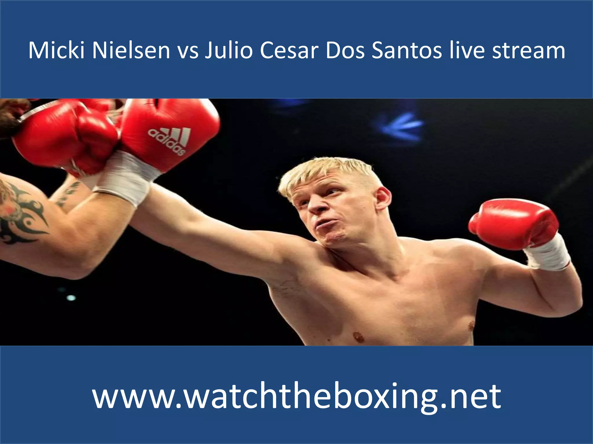 Worldwide stream boxing micki nielsen vs julio cesar dos santos | PPT