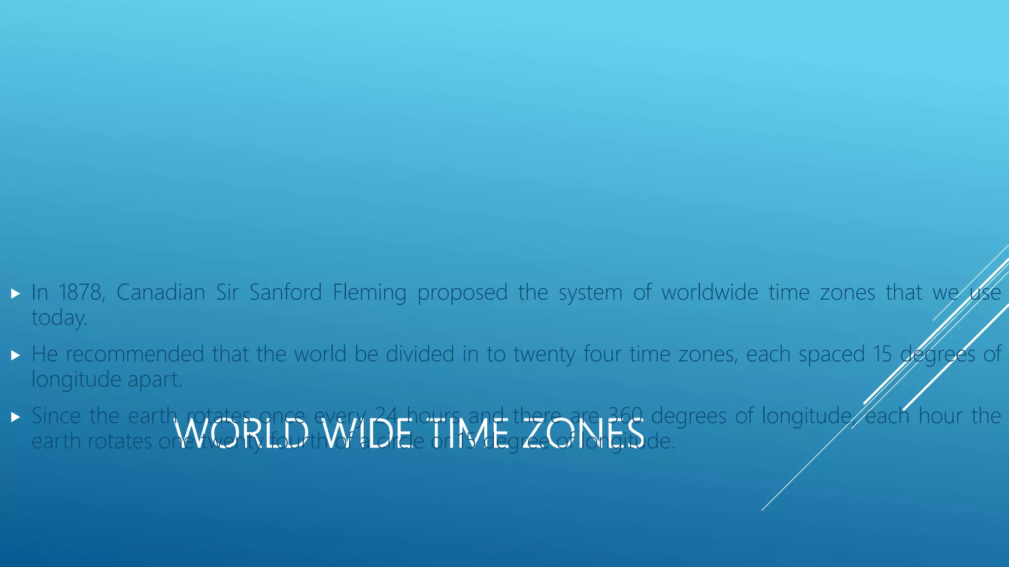 World wide time zones Travel and Tourism | PPTX