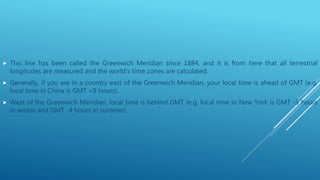 World wide time zones Travel and Tourism | PPTX