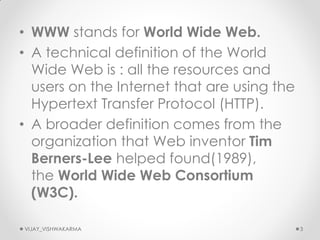 World wide web & E-enterprise | PDF