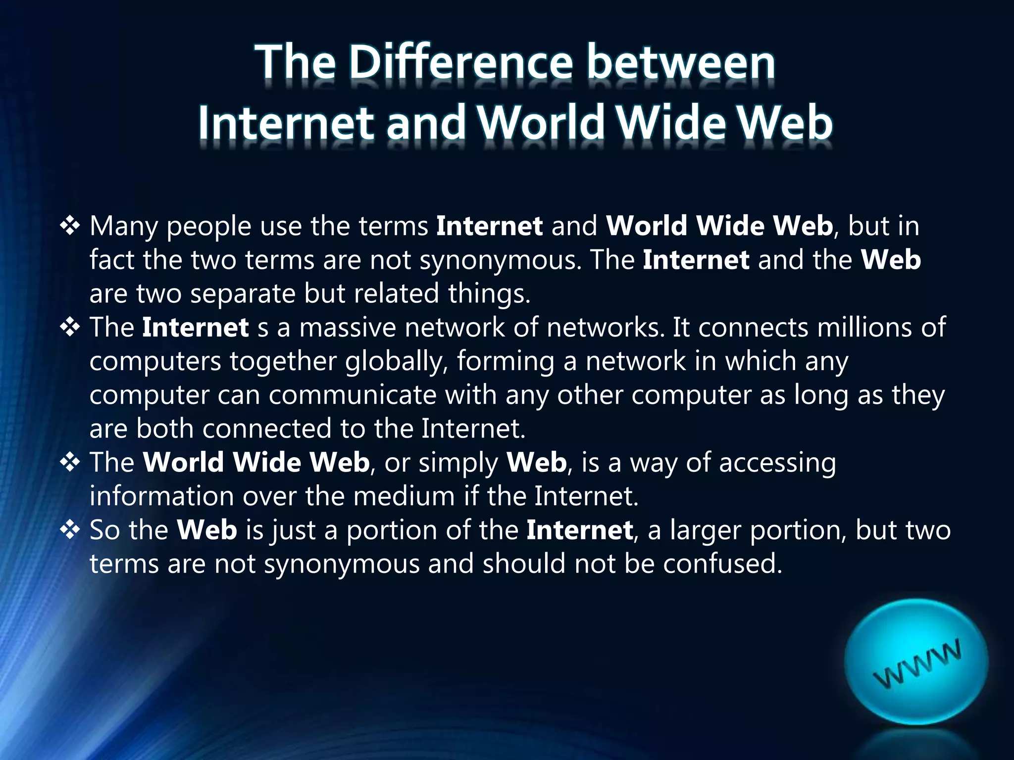 World wide web ppt | PPTX