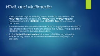World wide web with multimedia | PPTX