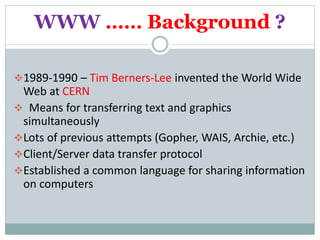 World wide web (www) | PPT