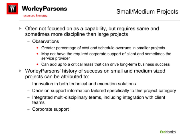 Worley Parsons Overview Sept 09 | PPT