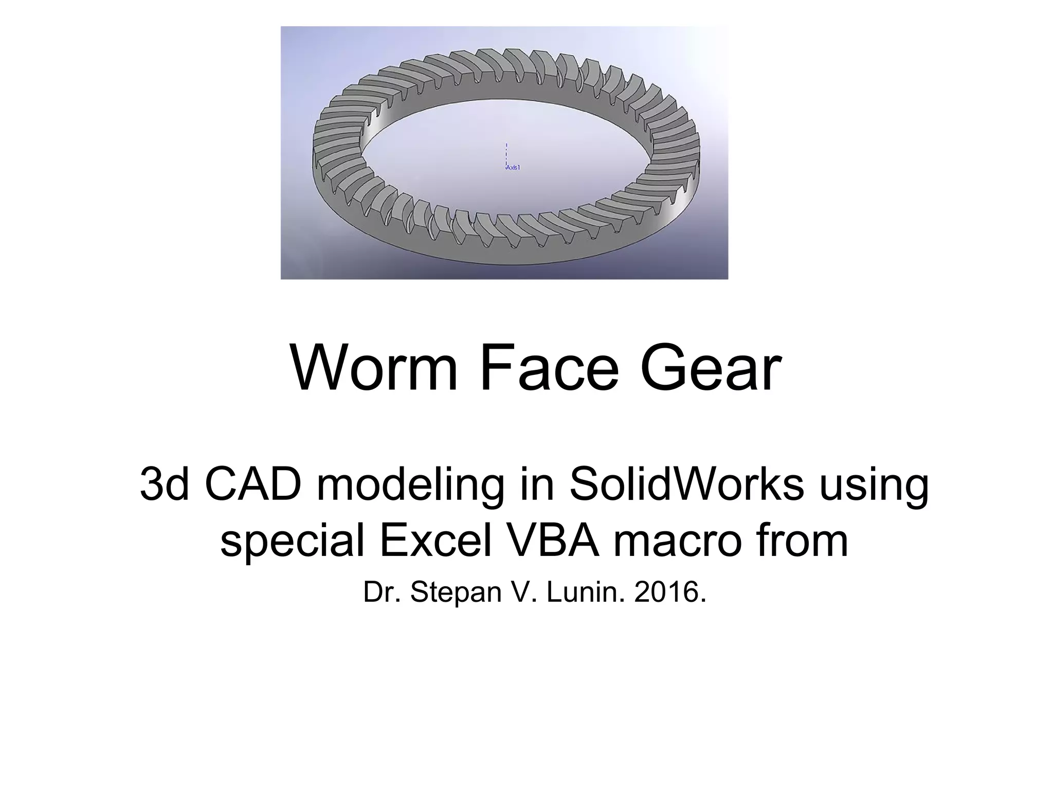 Worm face gear | PPT