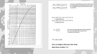 Worm gear calculation as per agma standards and design of shaft as per ...
