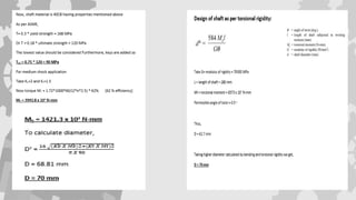 Worm gear calculation as per agma standards and design of shaft as per ...
