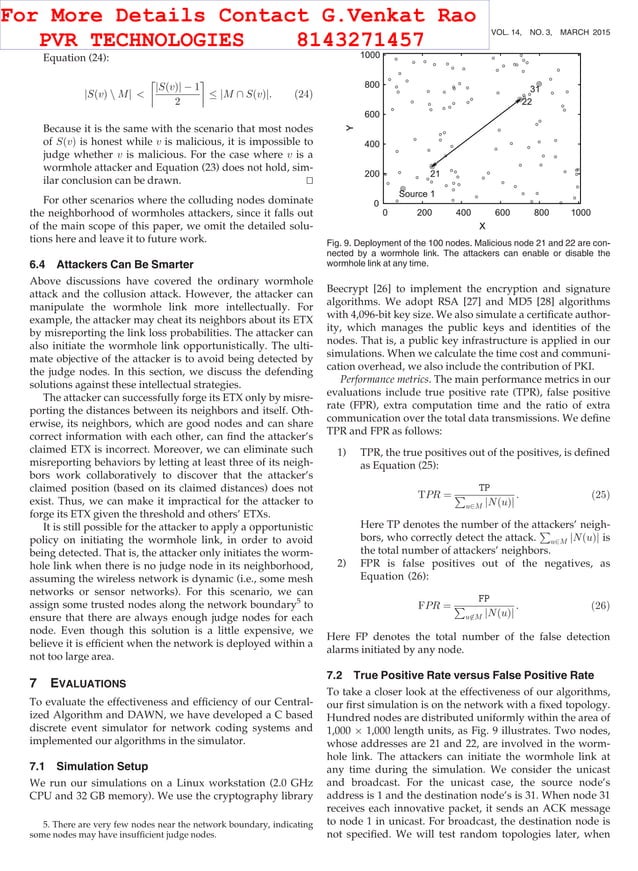 Wormhole Attack Detection Algorithms In Wireless Network Coding Systems