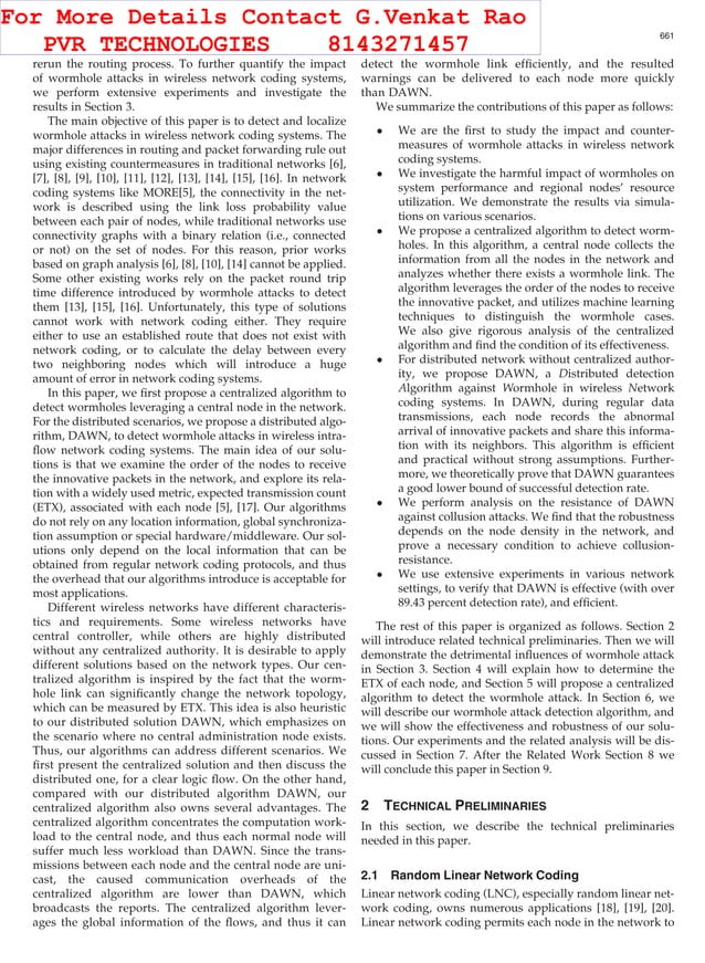 Wormhole Attack Detection Algorithms In Wireless Network Coding Systems Pdf 
