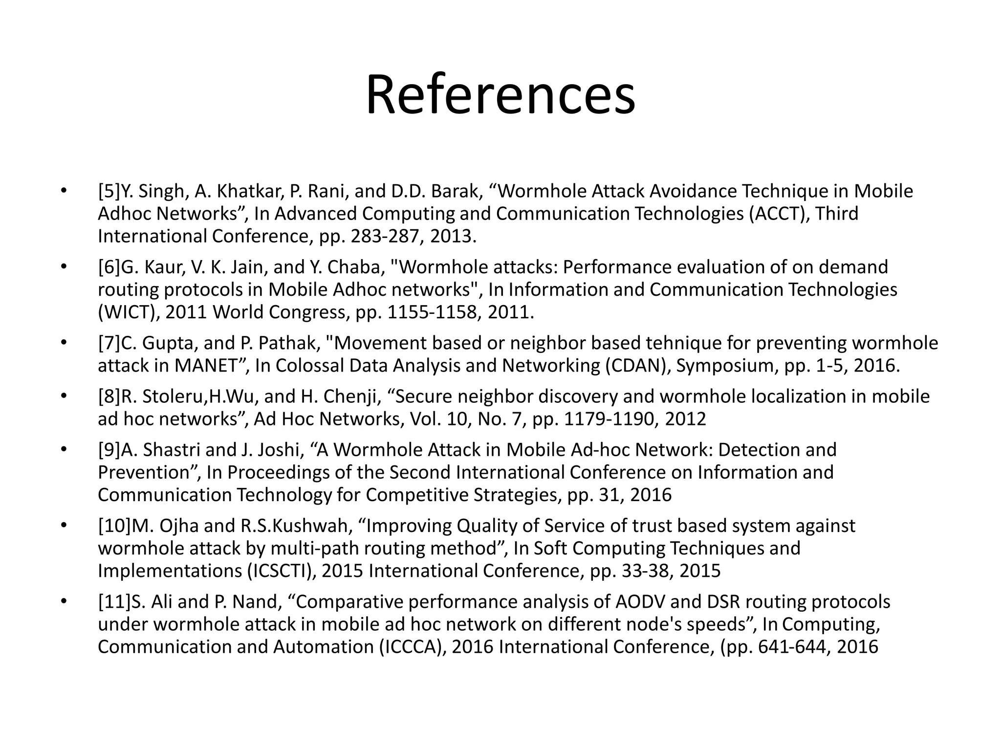 Wormhole Attack In Mobile Adhoc Networks Ppt