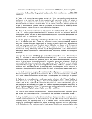 Wormhole attack mitigation in manet a | PDF