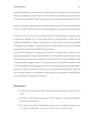 Deadlock Preventive Adaptive Wormhole Routing on k-ary n-cube Interconnection Networks | PDF