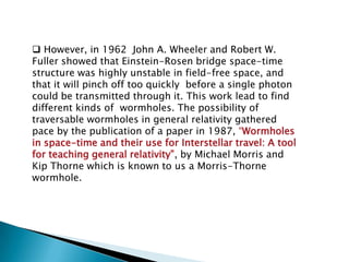 Wormholes | PPTX