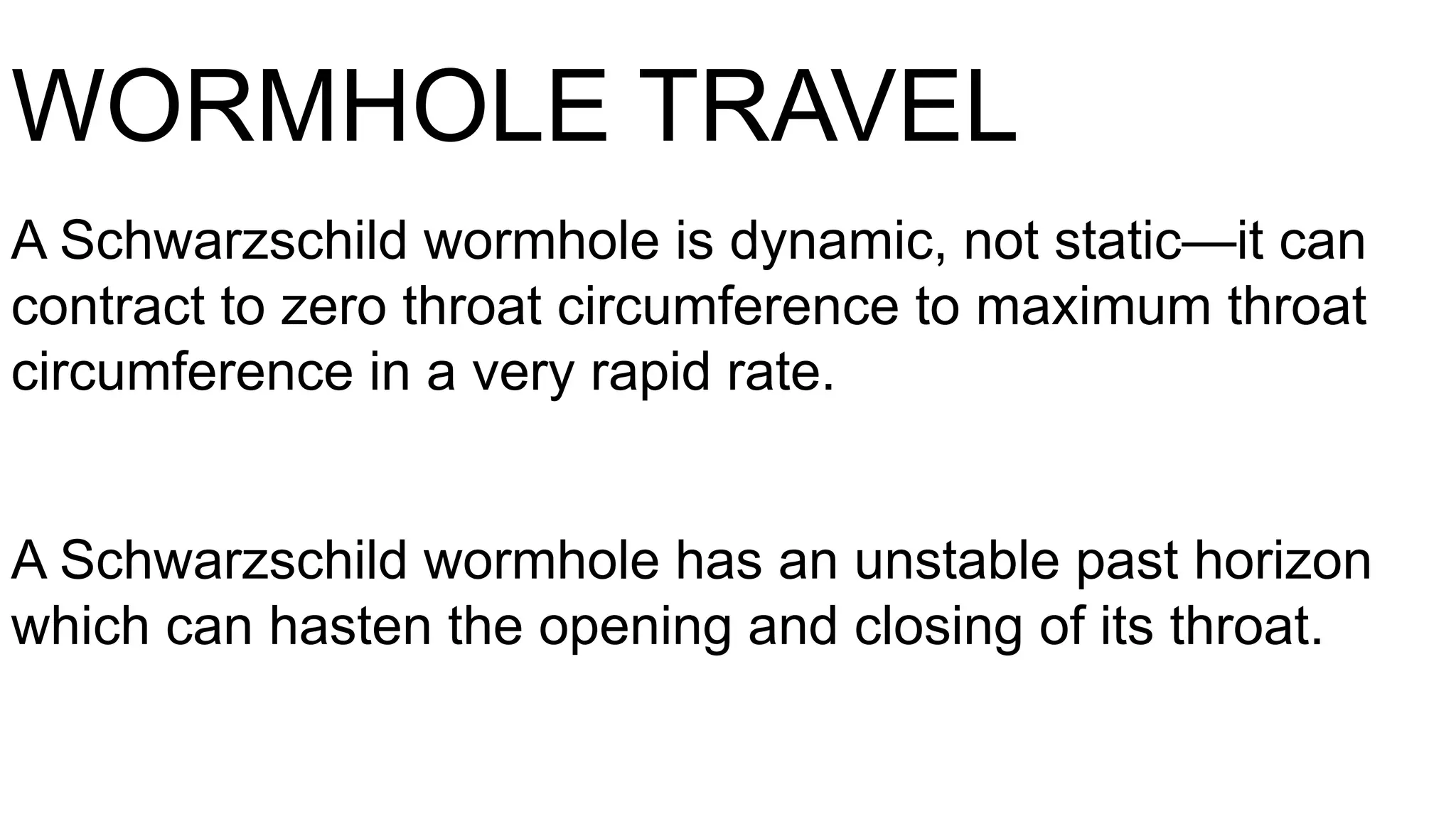 Wormholes and Hyperspace | PPTX