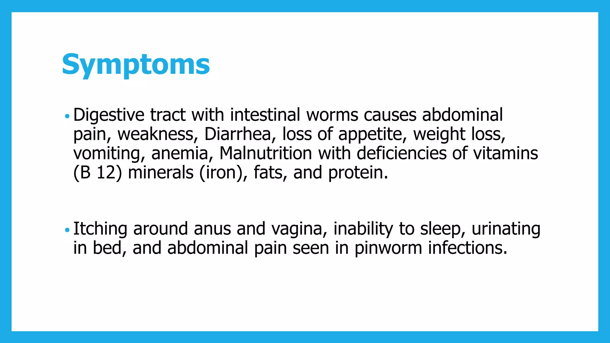 Worm infestation | PDF