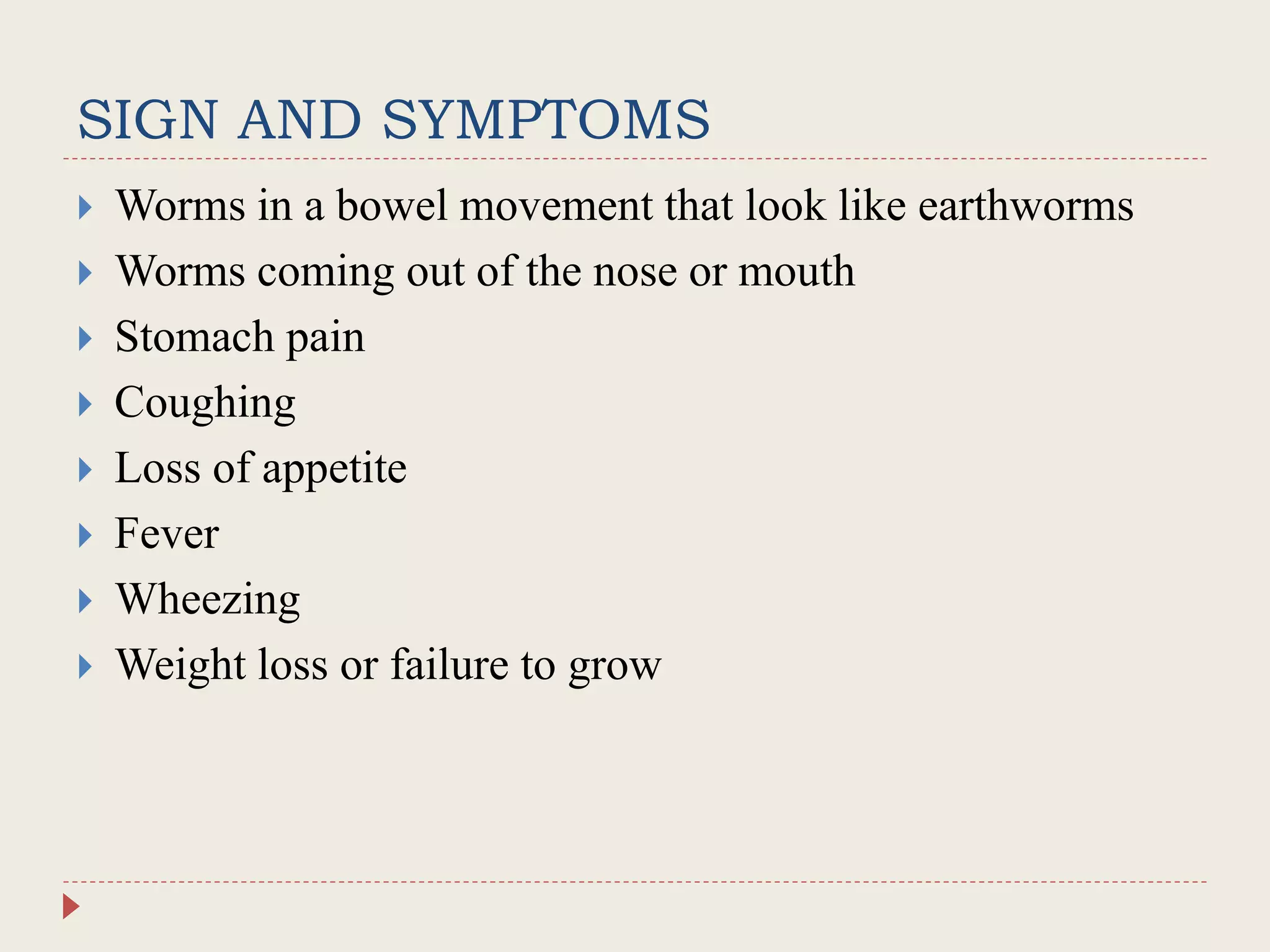 Worm infestation.. | PPTX