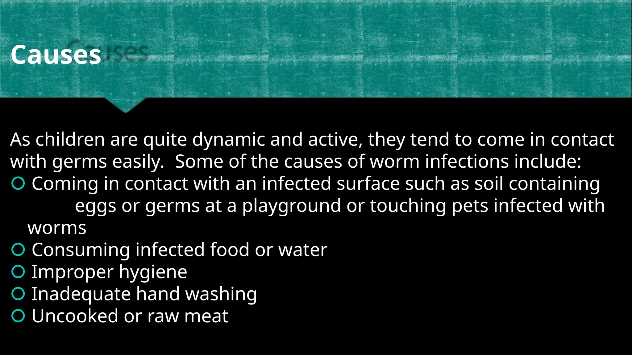 parasitic -worm infestation for health science | PPTX