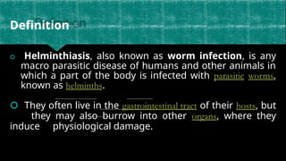 parasitic -worm infestation for health science | PPT