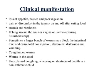 Worm infestation 2.pptx nursing lecture ppt | PPTX