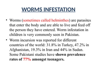 Worm infestation 2.pptx nursing lecture ppt | PPT