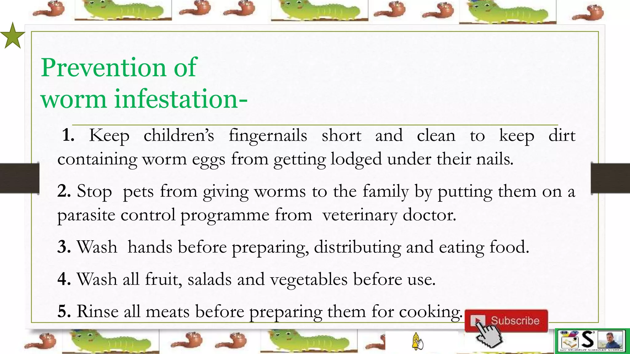 Worm infestation in children english | PPTX