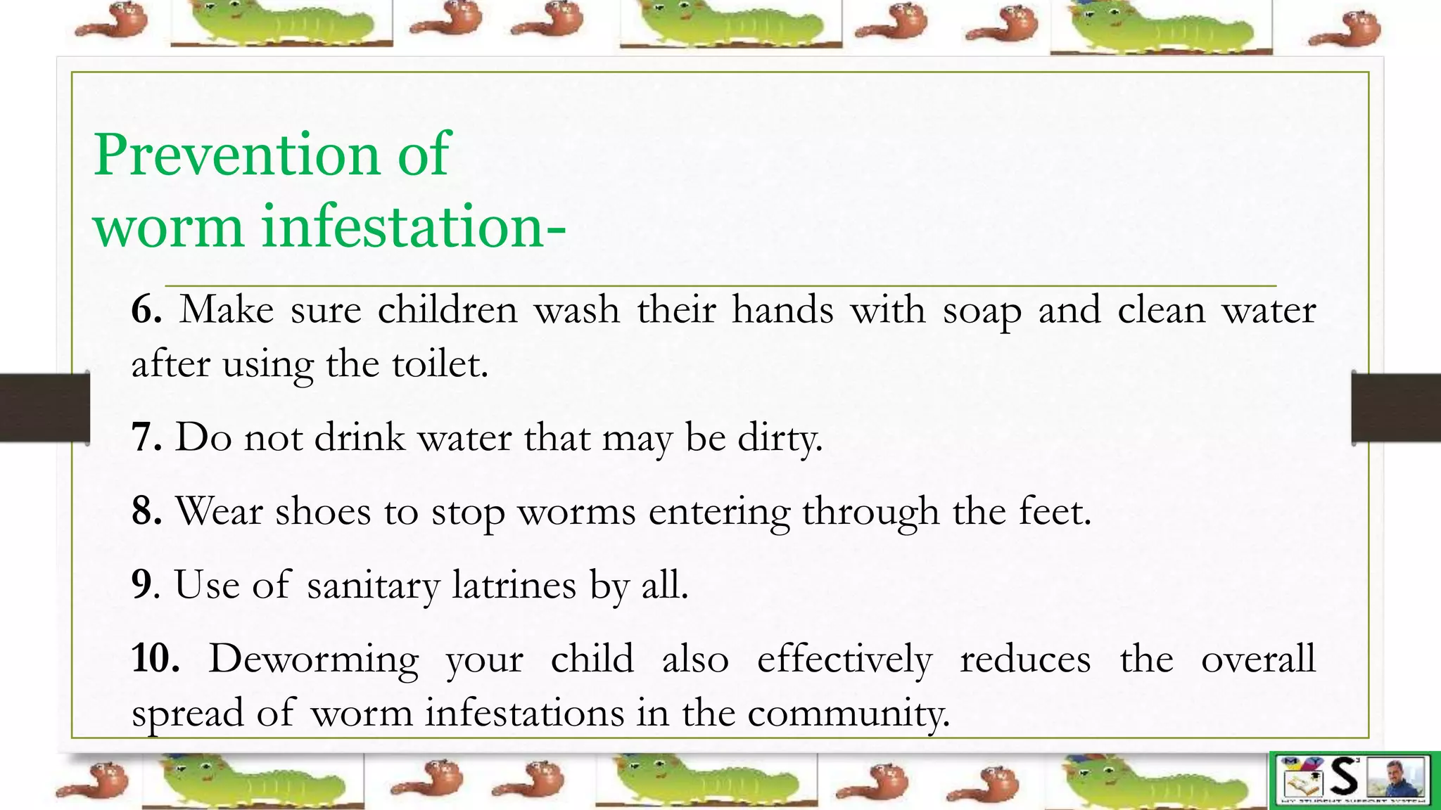 Worm infestation in children english | PPTX