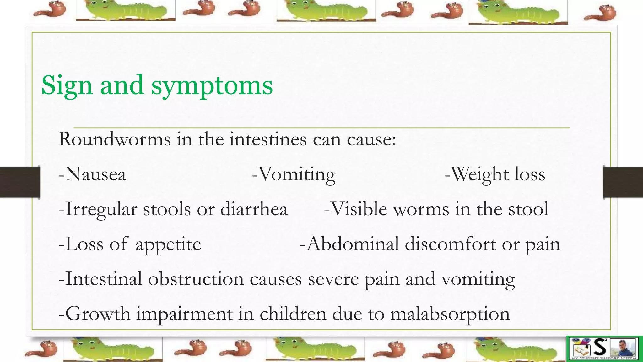 Worm infestation in children english | PPTX