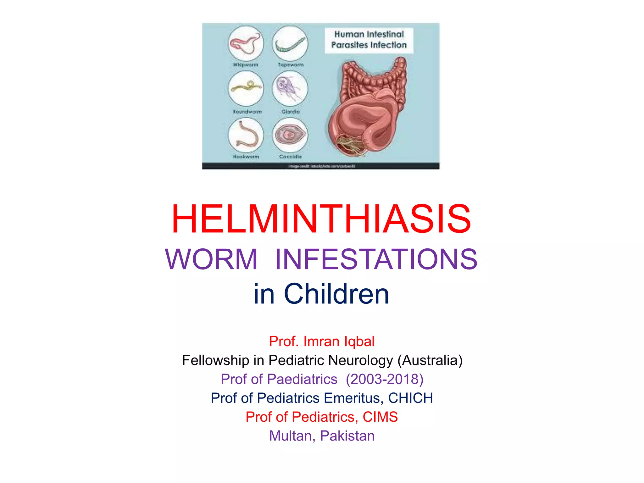 Worm infestations in children 2021 | PDF