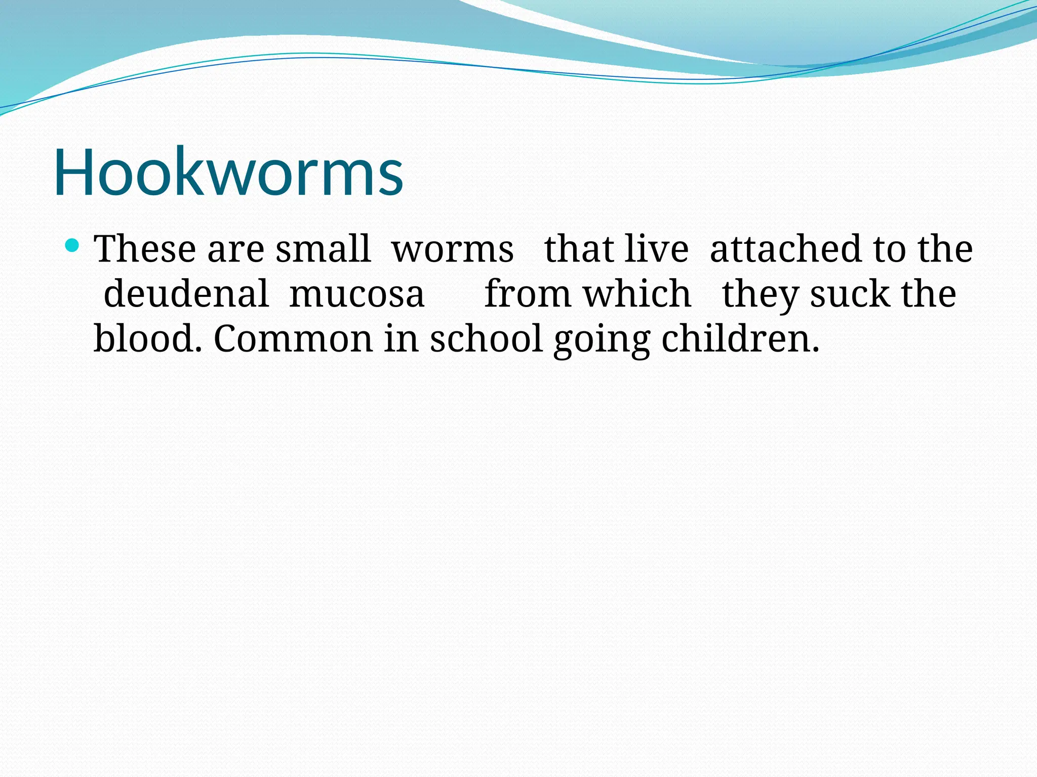 Nursing management of children with intestinal worms | PPTX