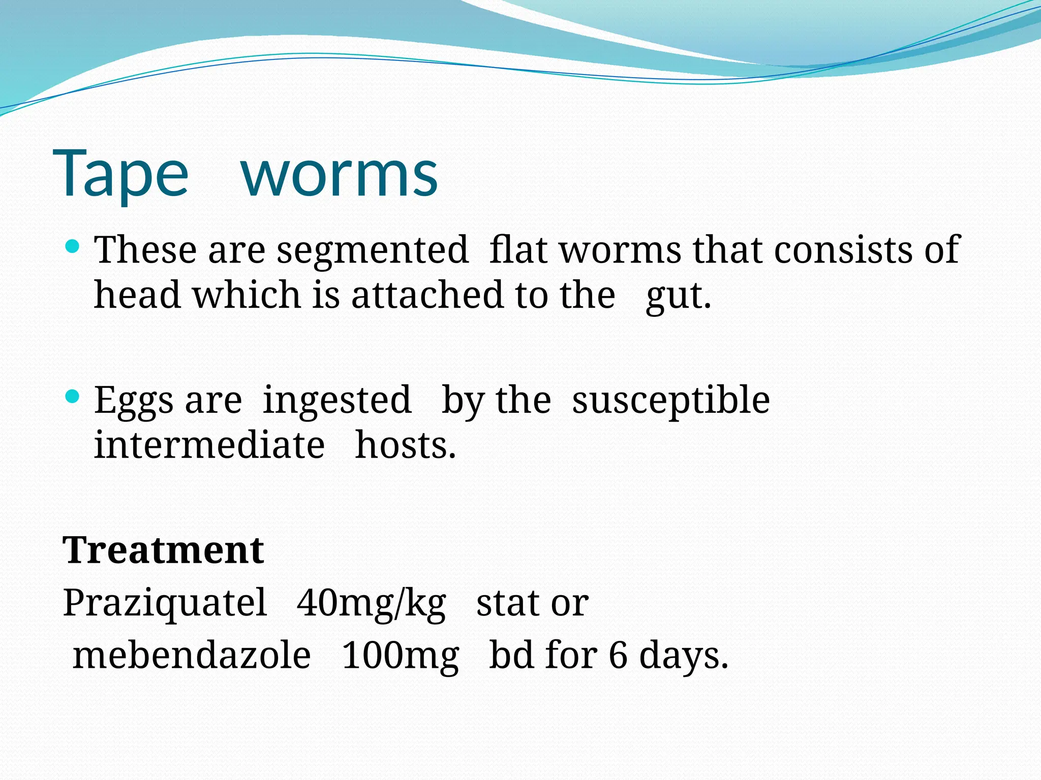 Nursing management of children with intestinal worms | PPTX