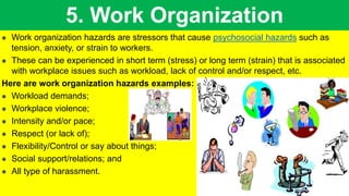 WORPLACE HAZARDS & PRECAUTIONS.pptx | Injuries | Diseases and Conditions