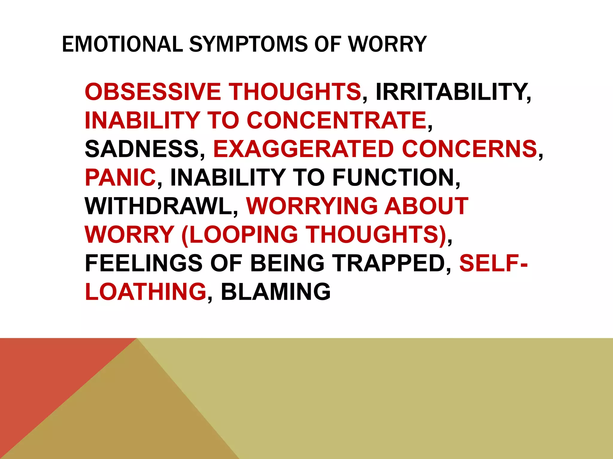 Worry Less | PPT