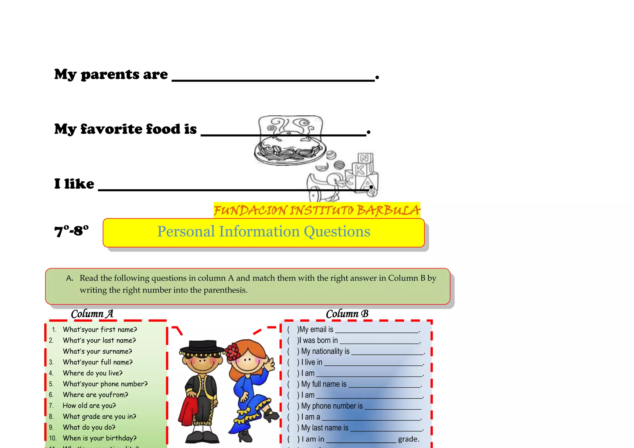 Worsheet greetings | DOCX