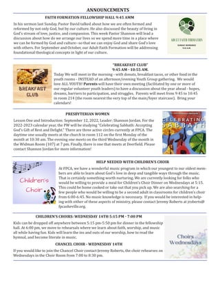 Worship Bulletin 09.11.2022 Early Services Announcements.pdf