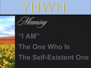 Worship Focus Yahweh | PPT