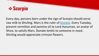 Worship Lord Shiva according on your Zodiac Sign.pptx