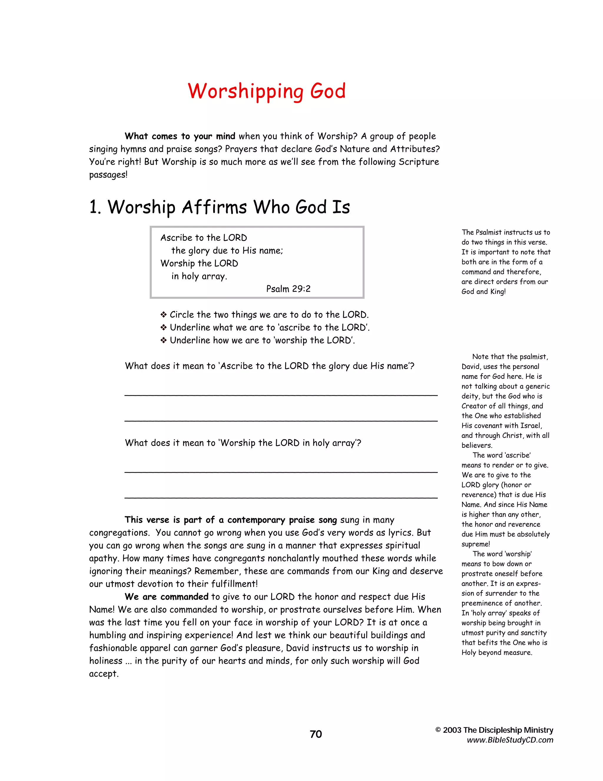 Worshipping god | PDF