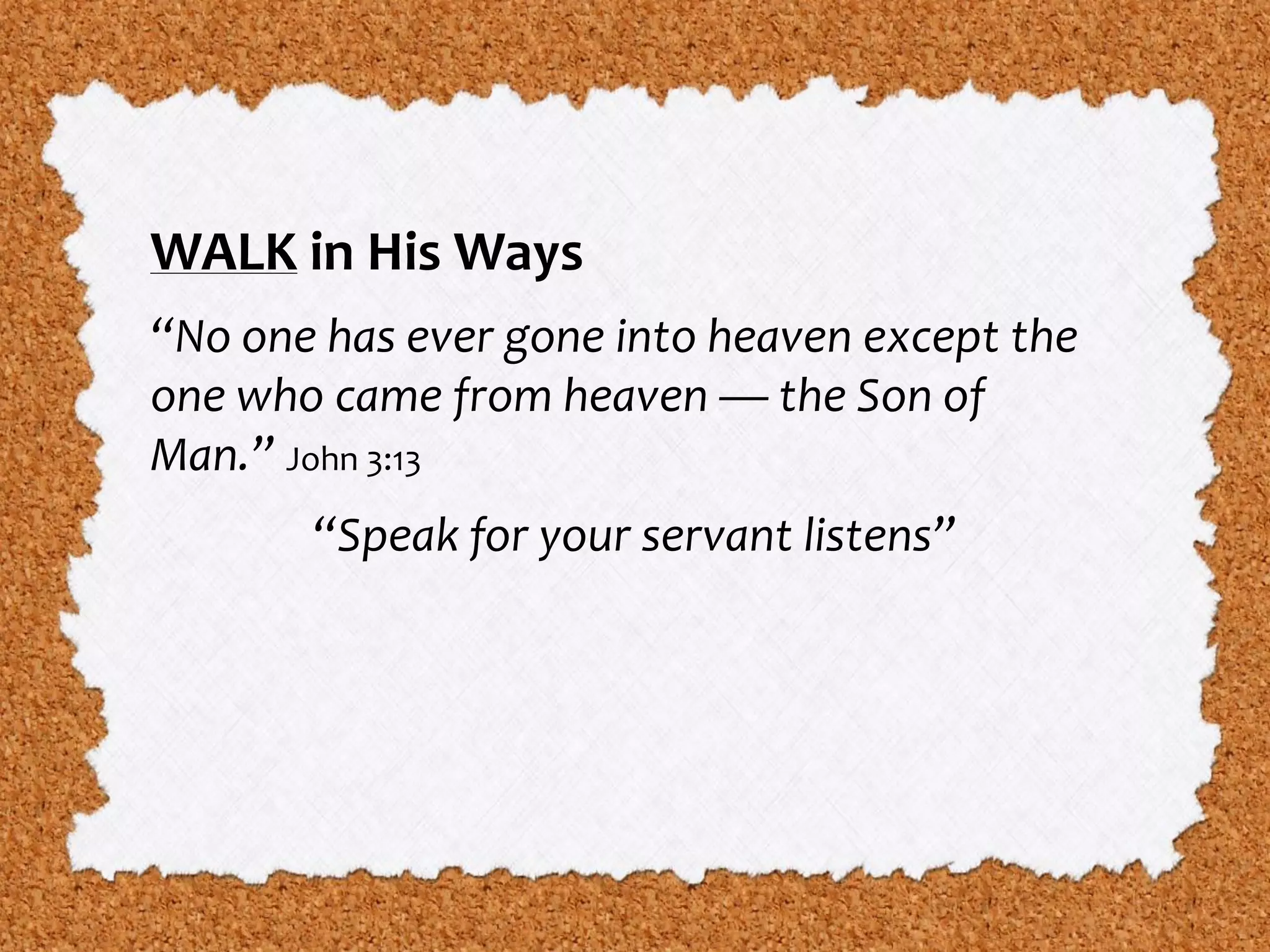 Becoming Fully Christian: First Things First | PPT