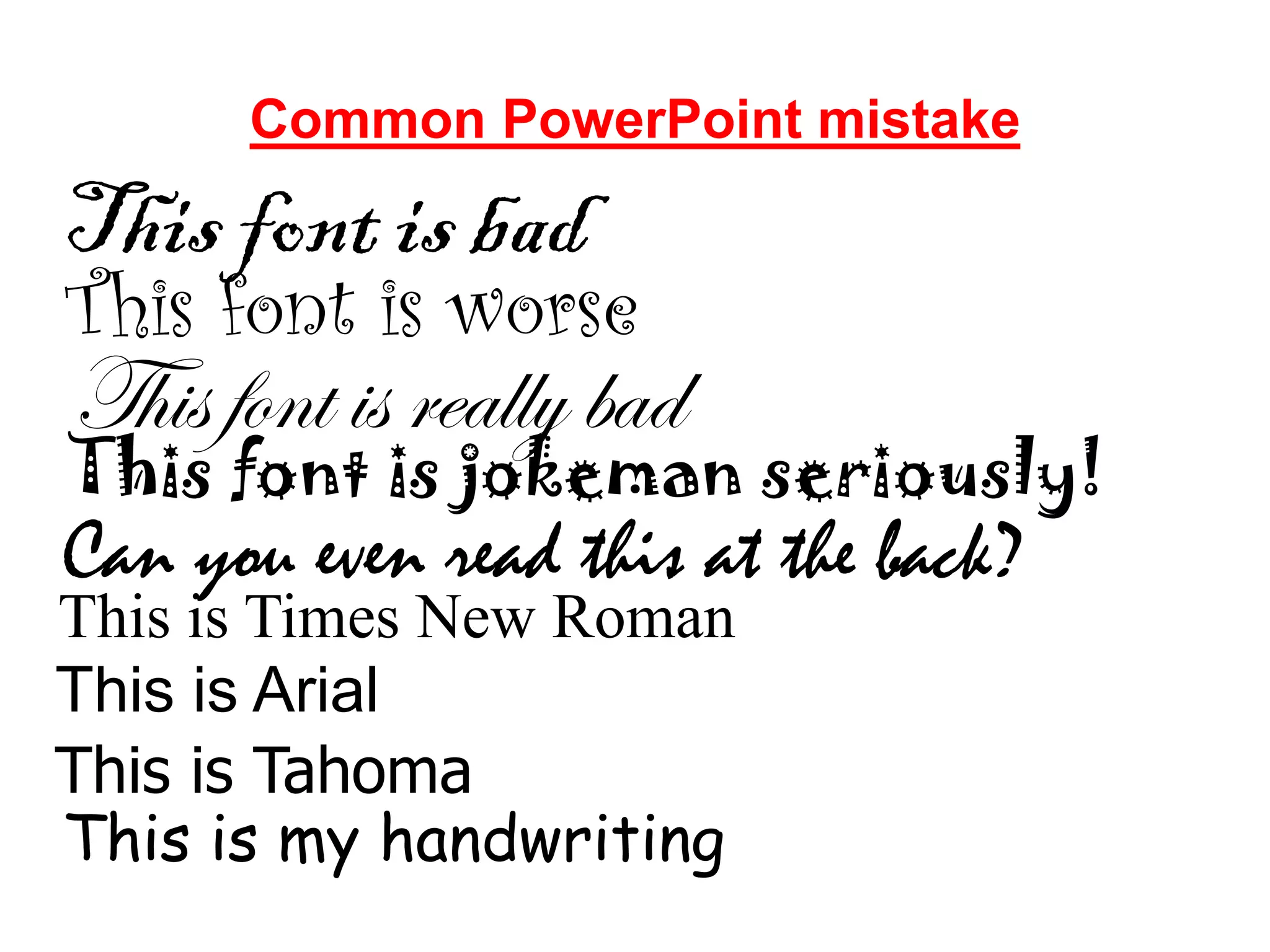 How to create the worst presentation ever | PDF