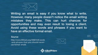 Worst Email Phrases and Words You Must Never Use | PDF