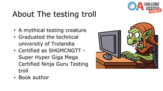 Worst practices in software testing by the Testing troll | PDF