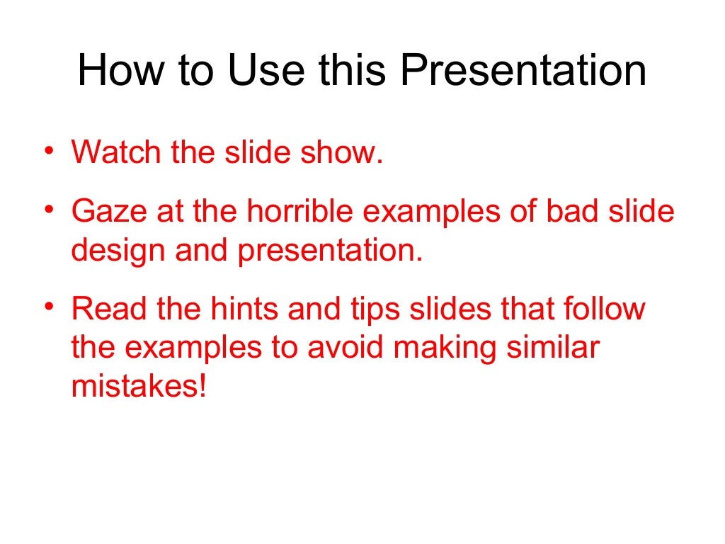 Worst PPT Presentation Ever