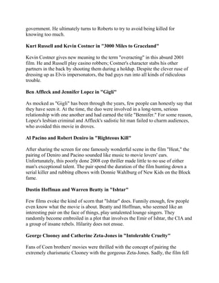 Worst superstar duos in film history | PDF