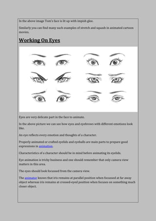 Skillful Use of Facial Expressions In Animation | PDF