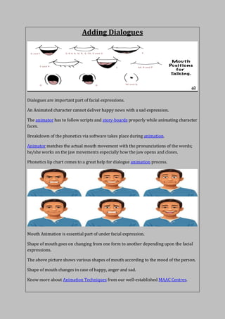 Skillful Use of Facial Expressions In Animation | PDF