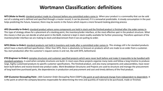 Wortmann classification sap mapping | PPTX