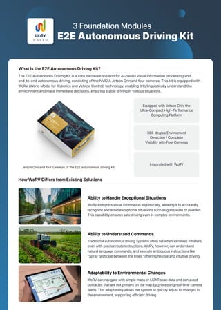 [WoRV] maumAI E2E Autonomous driving AI module | PDF